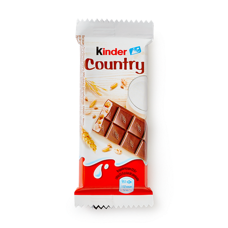 Шоколад Kinder Chocolate Country молочный со злаками 23,5 г — купить в ...