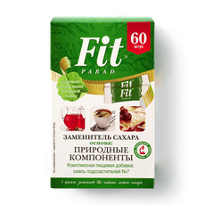 Заменитель сахара Fit Parad на основе эритрита и стевии в саше — купить ...