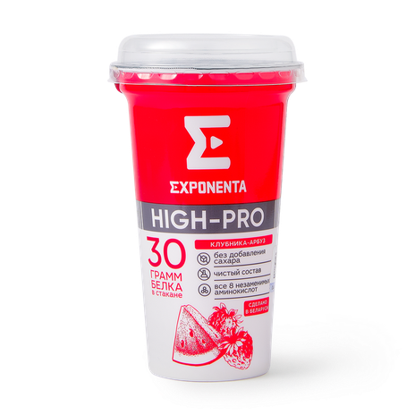 Напиток кисломолочный Exponenta High-Pro клубника-арбуз, 250 г — купить ...