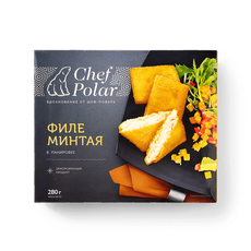 Минтай филе Chef Polar в панировке замороженный, 280 г — купить с ...