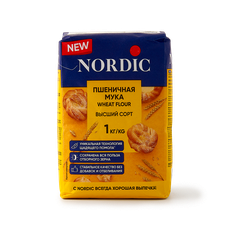 Мука пшеничная Nordic, 1 кг — купить с доставкой из Яндекс Лавки