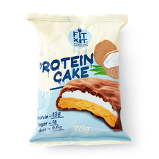Печенье протеиновое Fit Kit с суфле тропический кокос без сахара, 70 г ...