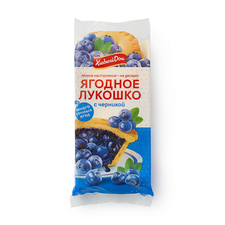 Корзиночка с черникой Ягодное лукошко «Хлебный дом», 140 г — купить с ...