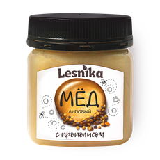 Мёд липовый Lesnika с прополисом, 250 г — купить с доставкой из Яндекс ...