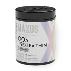 Презервативы Maxus 003 экстремально тонкие, 15 шт. — купить с доставкой из Яндекс Лавки