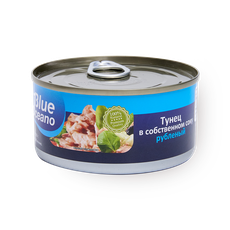 Тунец рубленый Blue Oceano натуральный в собственном соку, 185 г ...