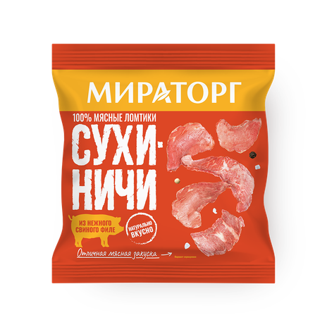 Мясные чипсы из свинины «Сухиничи» «Мираторг» классические — купить с ...
