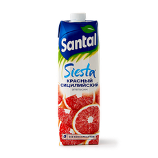 Напиток сокосодержащий Красный сицилийский апельсин Santal, 1 л ...