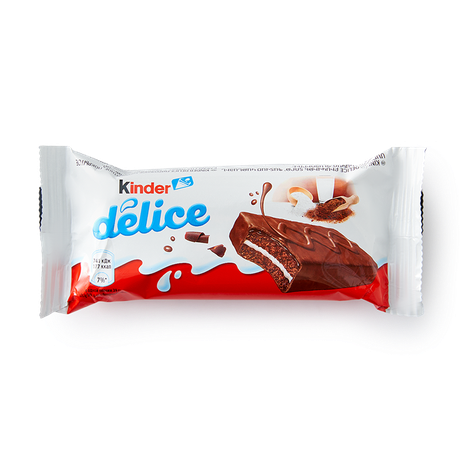 Пирожное бисквитное Delice Kinder в какао-глазури, 39 г — купить с ...