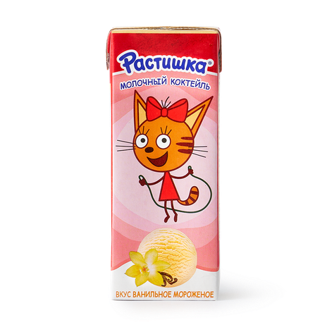 Коктейль молочный 2% «Растишка» ванильное мороженое, 210 г — купить с ...