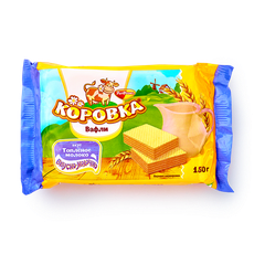 Вафли «Коровка» топлёное молоко, 150 г — купить с доставкой из Яндекс Лавки