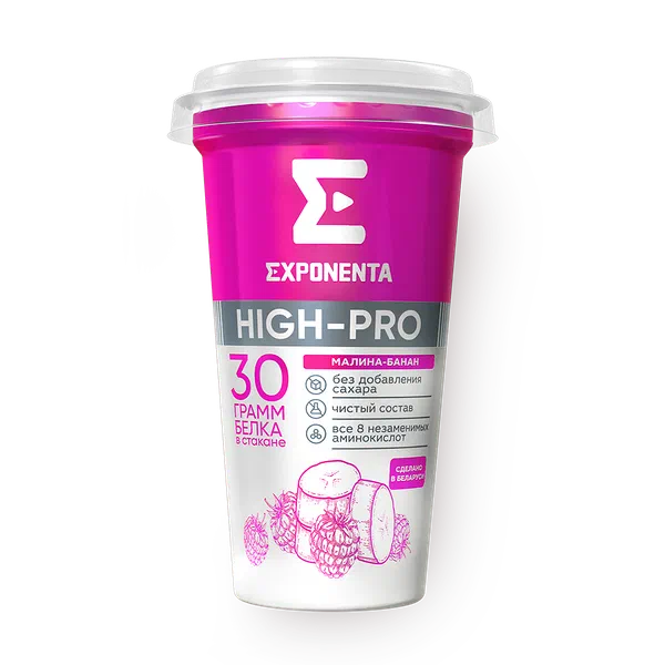Напиток кисломолочный Exponenta High-Pro черника-земляника — купить с ...