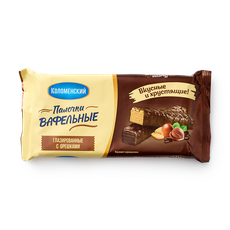 Палочки вафельные «Коломенский» с орешками глазированные, 140 г ...
