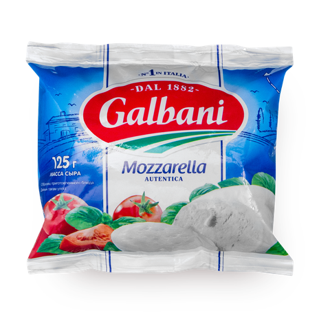 Сыр Моцарелла Galbani 45%, 125 г — купить с доставкой из Яндекс Лавки