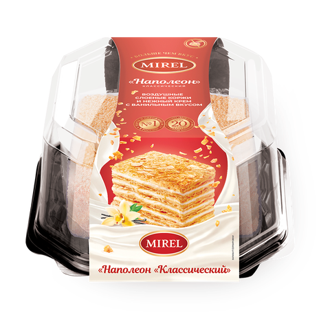 Торт Наполеон Классический Mirel, 550 г — купить с доставкой из Яндекс ...