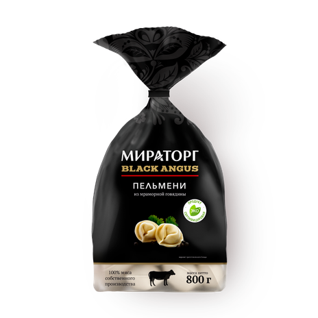 Пельмени из мраморной говядины «Мираторг» Black Angus 800 г — купить по ...