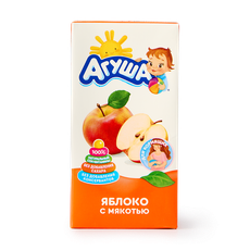 Сок детский «Агуша» яблоко с мякотью с 3 лет 500 мл — купить по цене 47 ...