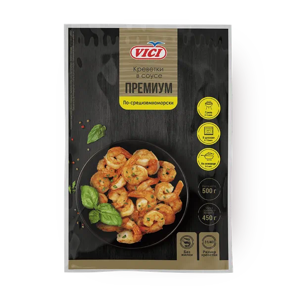 Креветки Torpedo Vici очищенные с хвостиком в панировке замороженные, 200 г — купить с доставкой ...