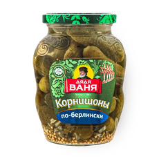 Корнишоны «Дядя Ваня» по берлински — купить с доставкой из Яндекс Лавки