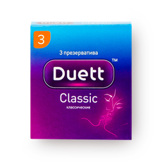 Презервативы Duett classic №3, 3 шт. — купить с доставкой из Яндекс Лавки