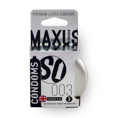 Презервативы Maxus 003 экстремально тонкие, 3 шт. — купить с доставкой из Яндекс Лавки