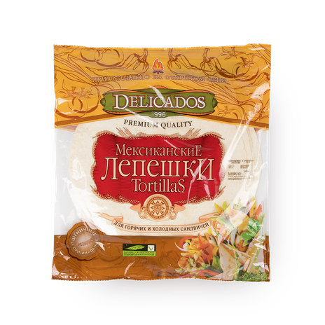 Лепешки Мексиканские Оригинальные Delicados Tortillas, 400 г — купить с ...
