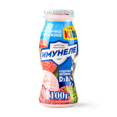 Напиток кисломолочный «Имунеле» for Kids клубничное мороженое — купить ...