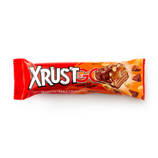 Батончик вафельный «Коломенский» Xrust&Go с арахисом и карамелью в глазури, 34 г — купить с ...