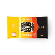 Попкорн Clacker со вкусом сыр чеддер, 50 г — купить с доставкой из ...