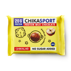 Шоколад протеиновый молочный Chikalab Chikasport с фундуком — купить с ...