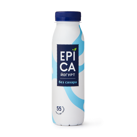 Йогурт питьевой Epica натуральный без сахара 2,9%, 260 г — купить с ...