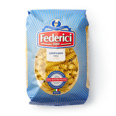 Макароны Спиральки Federici №42, 400 г — купить с доставкой из Яндекс Лавки