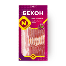 Бекон сырокопчёный «Останкино» нарезка, 180 г — купить с доставкой из ...