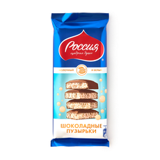 Шоколад пористый молочный и белый «Россия - щедрая душа!» Шоколадные ...
