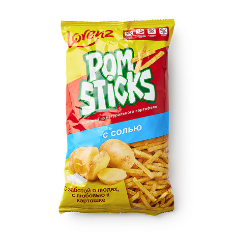 Соломка картофельная Pomsticks Lorenz с солью, 100 г — купить с ...