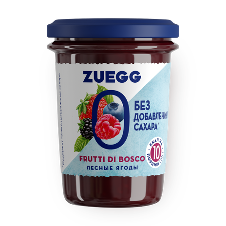 Конфитюр лесные ягоды низкокалорийный Zuegg без добавления сахара 220 г ...