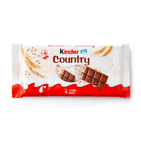 Шоколад молочный Kinder Chocolate со злаками, 94 г — купить с доставкой ...