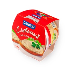 Сыр плавленый Danfor сливочный, 250 г — купить с доставкой из Яндекс Лавки