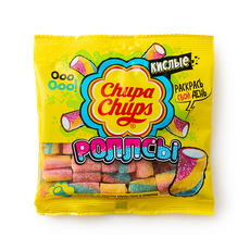 Мармелад жевательный Роллсы Chupa Chups кислые, 150 г — купить с ...