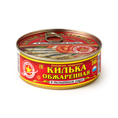 Килька обжаренная «Вкусные консервы» в томатном соусе, 240 г — купить с ...