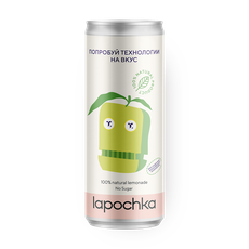 Лимонад Lapochka лимонад, 330 мл — купить с доставкой из Яндекс Лавки
