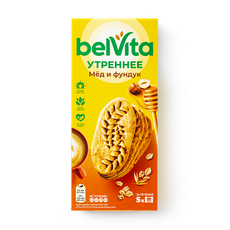 Печенье Утреннее Belvita мёд и фундук, 225 г — купить с доставкой из ...