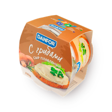 Сыр плавленый Danfor грибной, 250 г — купить с доставкой из Яндекс Лавки