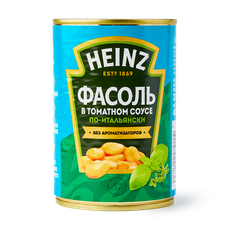 Фасоль белая в томатном соусе По-итальянски Heinz, 400 г — купить с ...