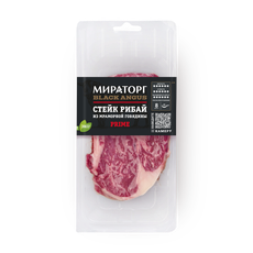 Стейк Рибай из мраморной говядины Prime «Мираторг» Black Angus, 320 г ...