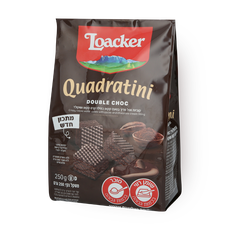 Loacker Quadratini Double chocolate wafers, 250 g — buy with delivery ...