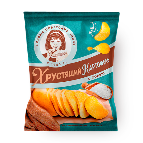 Чипсы «Хрустящий картофель» с солью, 160 г — купить с доставкой из ...