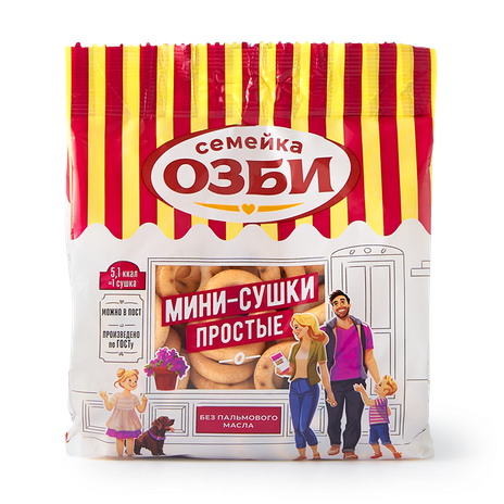 Мини-сушки Простые «Семейка Озби», 150 г — купить с доставкой из Яндекс ...