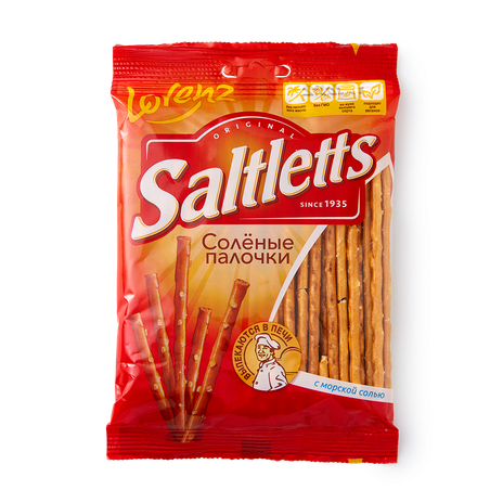Палочки Saltletts солёные Lorenz, 75 г — купить с доставкой из Яндекс Лавки