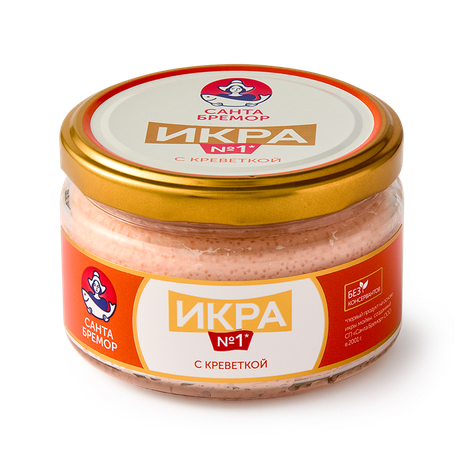 Икра деликатесная «Санта Бремор» с креветкой, 180 г — купить с ...